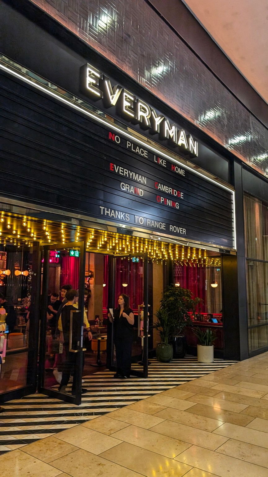 Everyman cinema @ the Grand Arcade - The Cambridge Foodies